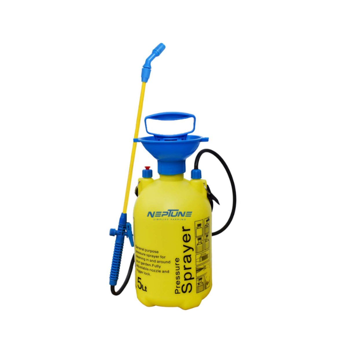5-Liter Manual Pressure Sprayer for Lawn & Garden - Machine Point