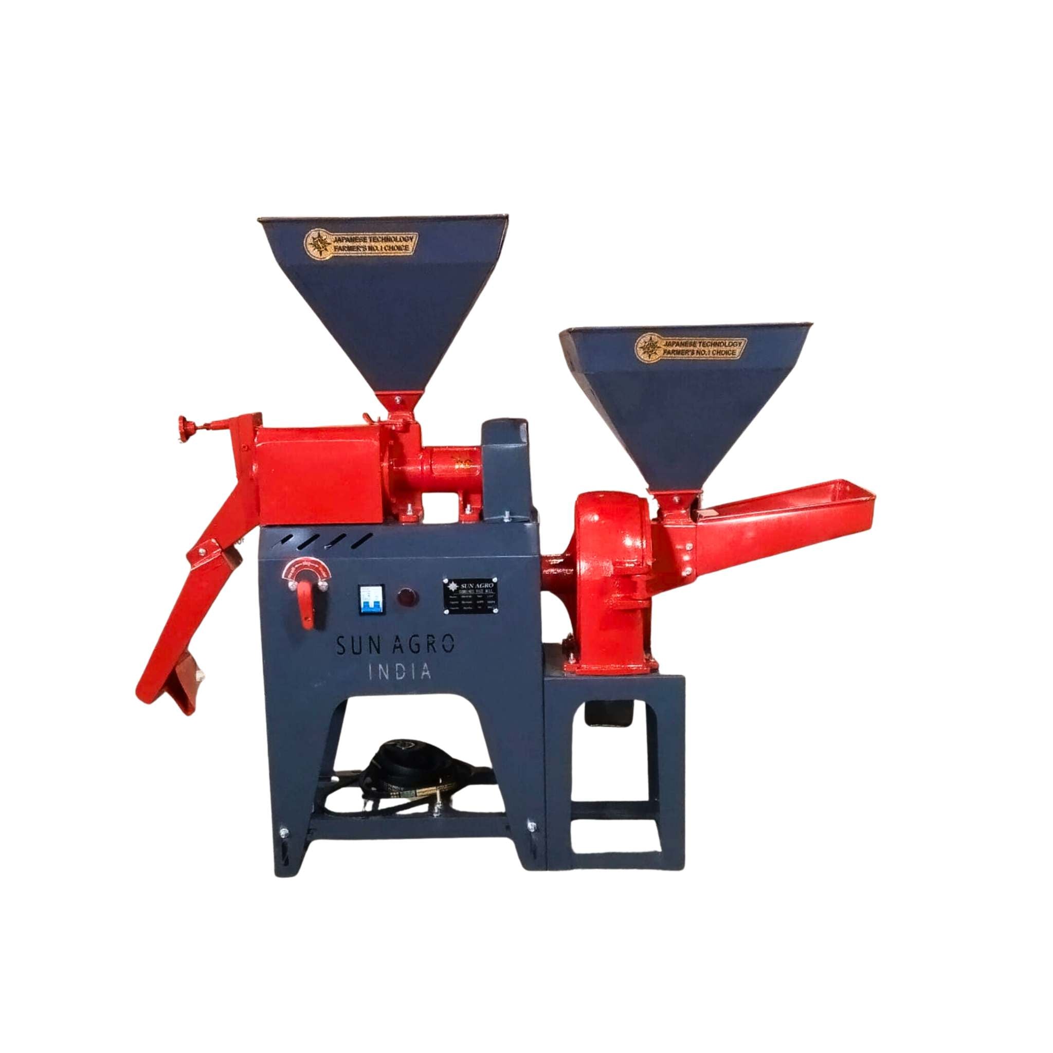 Combined Rice Mill & Flour Mill Machine With 4.5 HP Motor - Machine Point