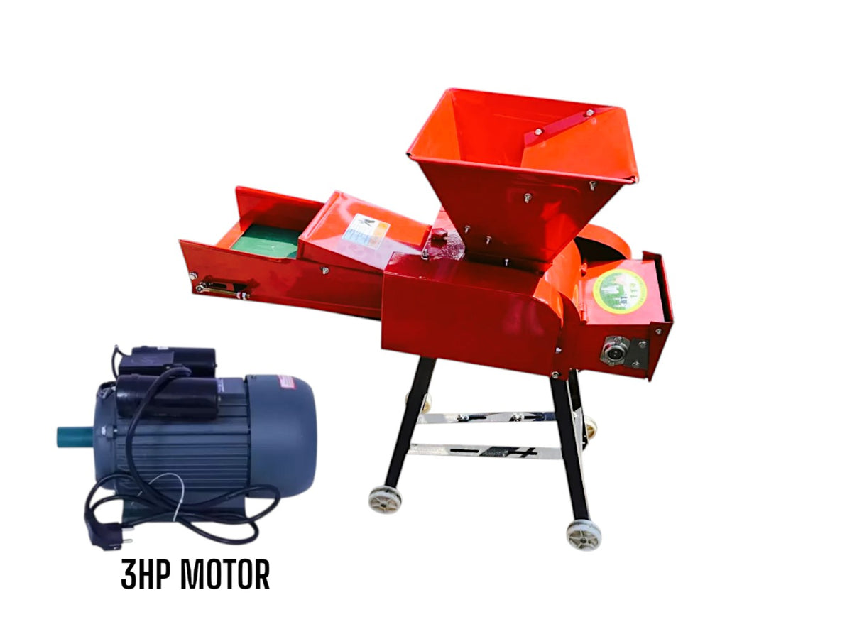 Chaff Cutter with Square Hopper With 3HP Motor — Machine Point