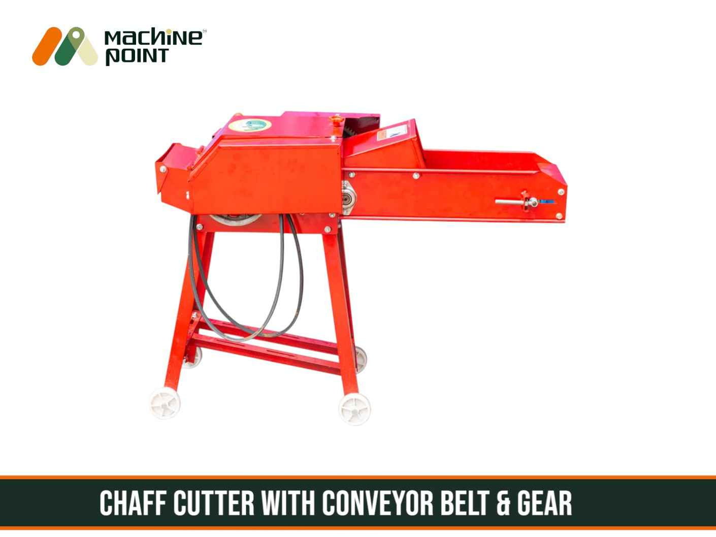 Chaff Cutter With Gear & Conveyor Belt Without Motor — Machine Point